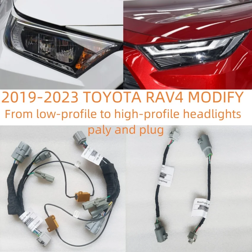 For-TOYOTA-2019-2023-RAV4-Car-Headlight-Modification-Upgrade-Special ...