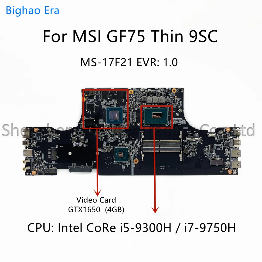 MS-17F21-EVR-1-0-For-MSI-GF75-Thin-9SC-MS-17F21-Laptop-Motherboard-With ...