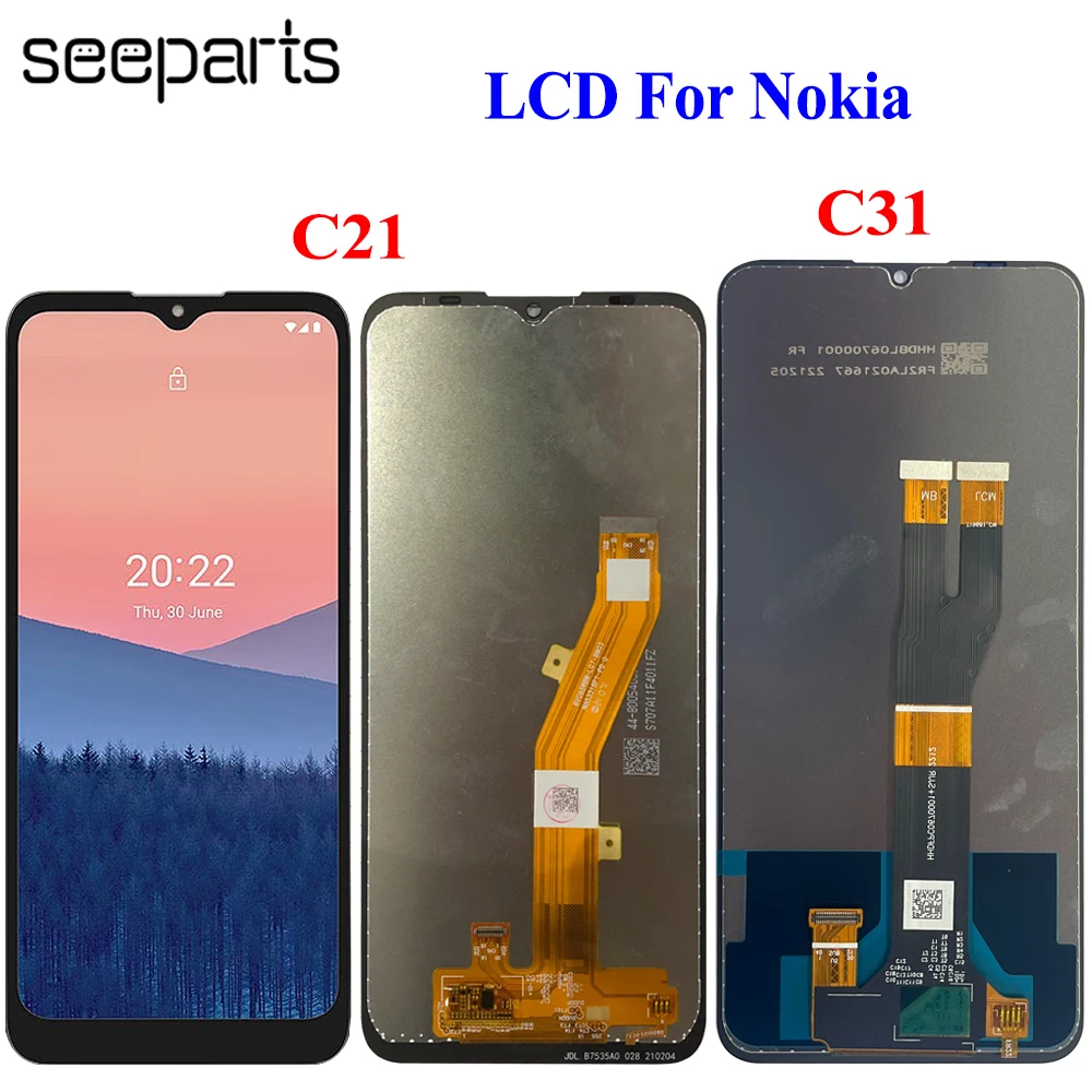 Tested-Well-For-Nokia-C21-Lcd-TA-1352-1356-Display-Touch-Screen ...
