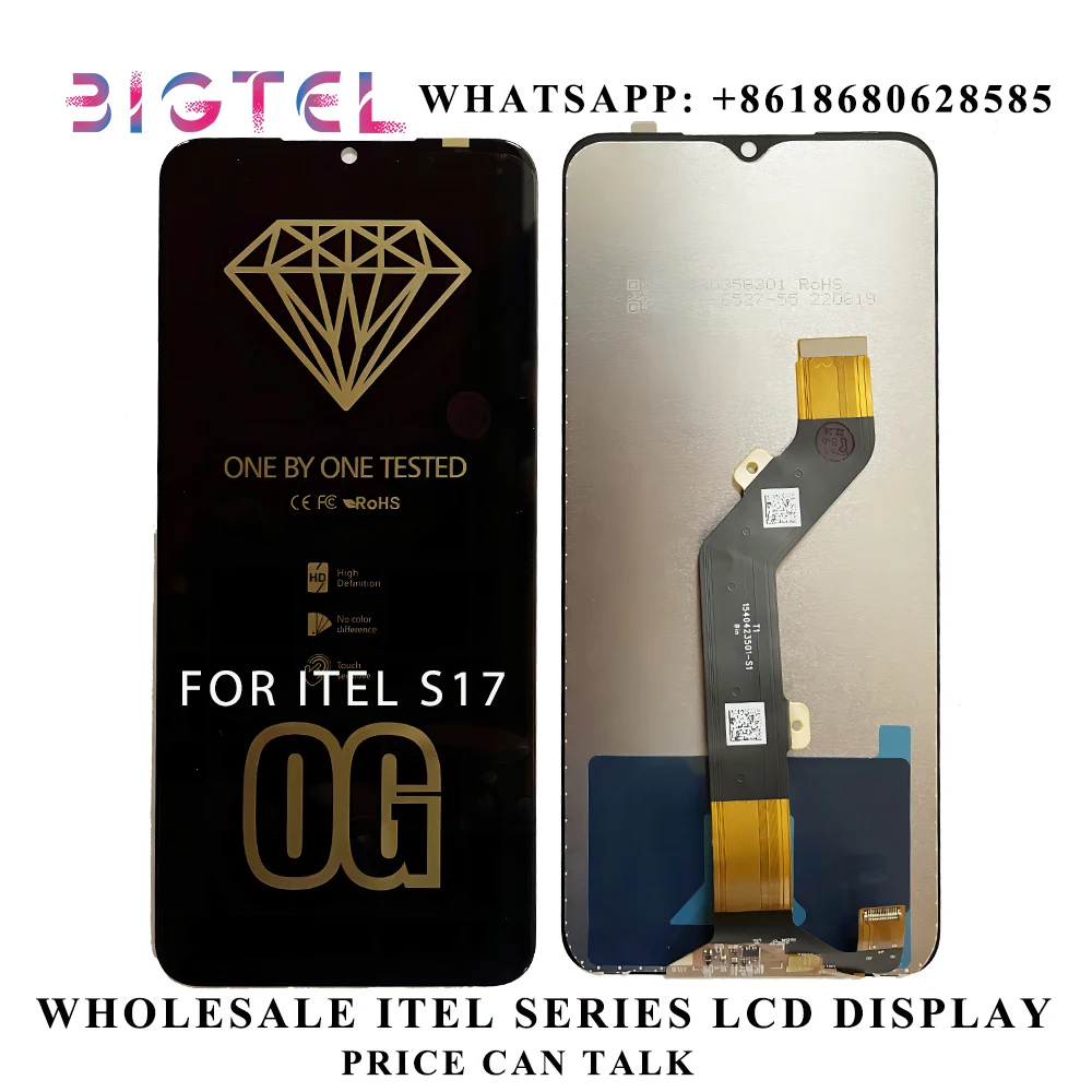 LCD Replacement For Itel S17 Mobile Phone LCD Display Touch Digitizer ...
