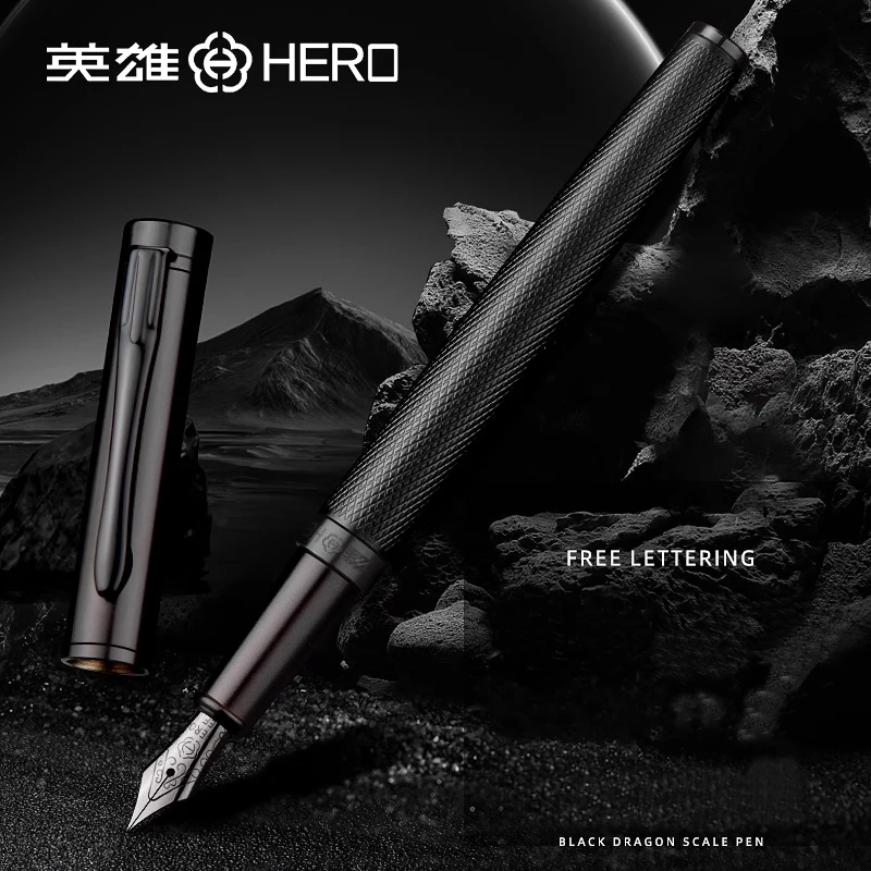 HERO-Black-Forest-Fountain-Pen-Extra-Fine-EF-F-Nib-Classic-Design-with ...