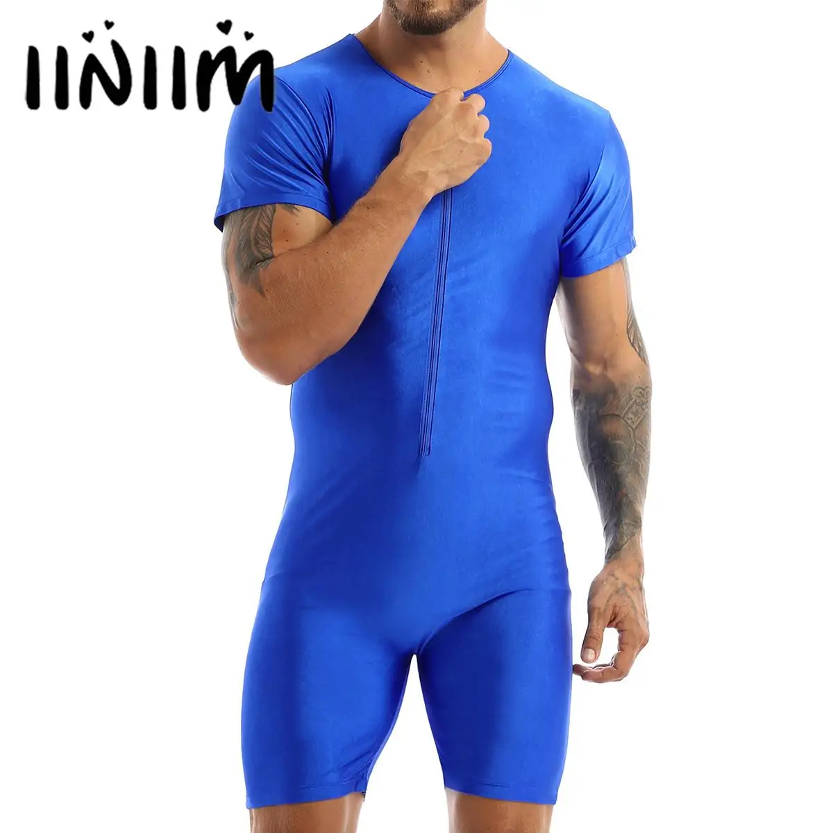 Swimwear-Mens-Gymnastic-Wrestling-Singlet-Tank-Unitard-Athletic ...