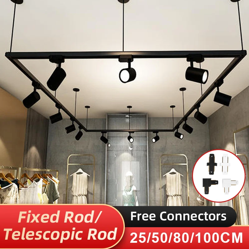 0-5M-1M-LED-Track-Light-Rail-220V-Aluminum-Adjustable-Hanging-Rod-25 ...
