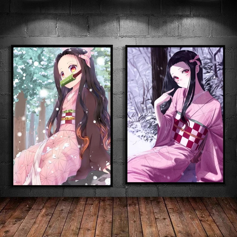 Japanese-Classic-Anime-Demon-Slayer-Kamado-Nezuko-Wall-Stickers-Modular ...