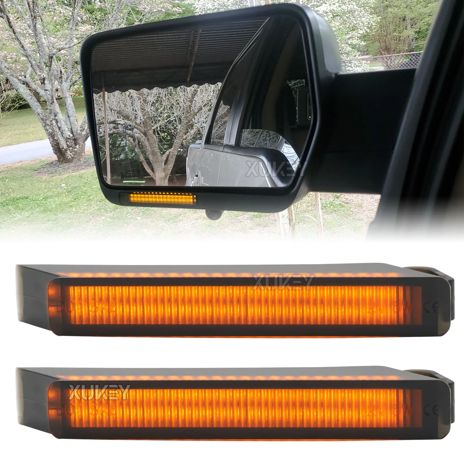 Side Wing Mirror Turn Signal Daytime Running Light For Ford F150 2004 ...