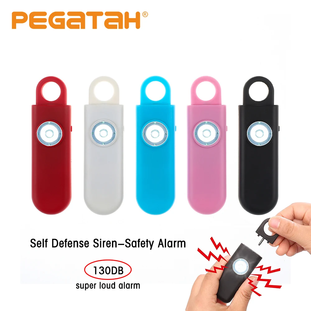 Self-Defense-Siren-Safety-Alarm-for-Women-Keychain-with-SOS-LED-Light ...