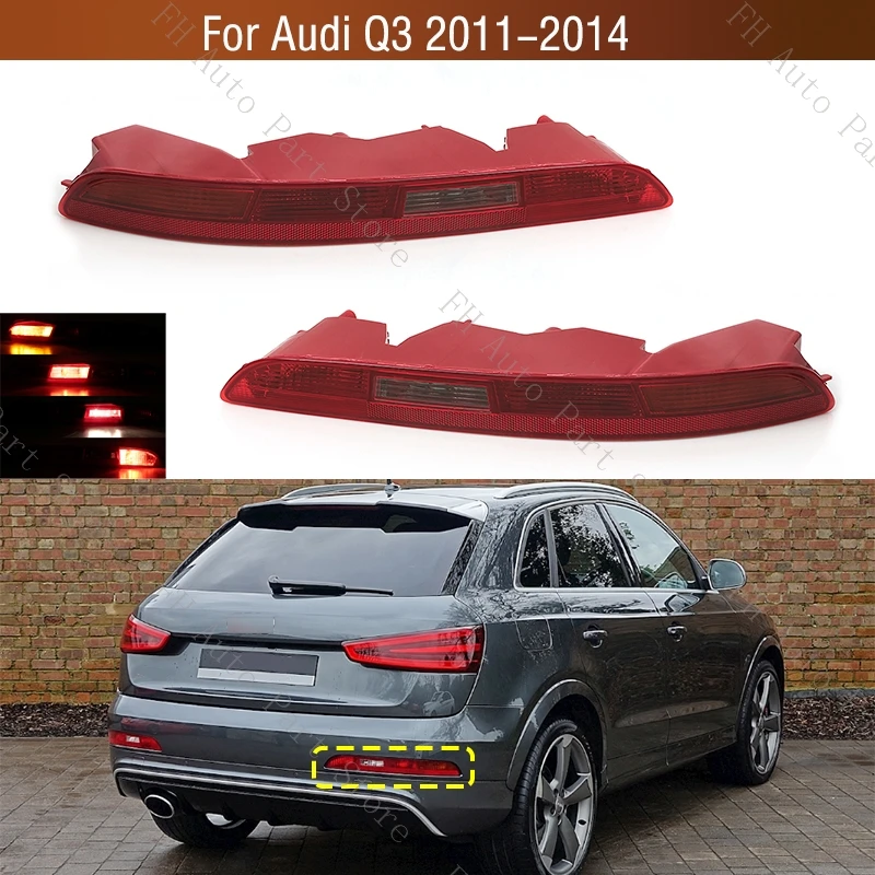 Car Rear Bumper Brake Light Tail Warming Turn Signal Reflector Lamp For ...