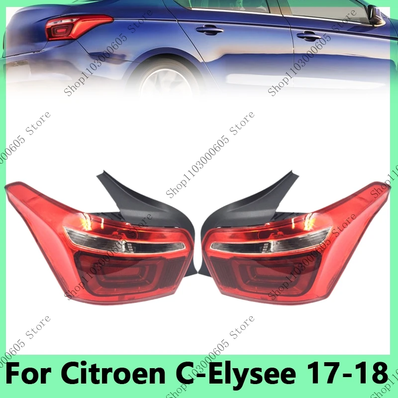 Car Accessories For Citroen C-Elysee 2017 2018 Car Taillight Assembly ...