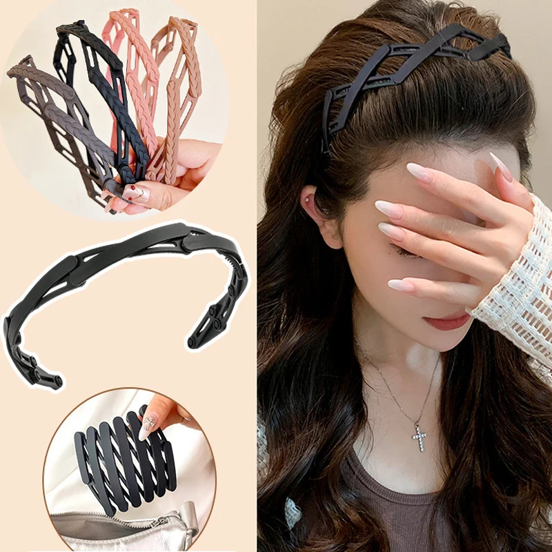 Korean-Hair-Clips-Women-Hair-Pins-Foldable-Headband-Travel-Face-Wash ...