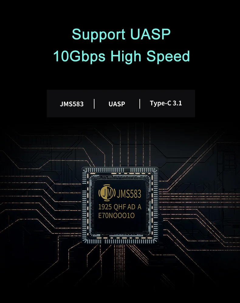 Cas SSD - boîtier pour disque dur M.2 Gen2 NVMe, 10Gbps, pour SSD ...