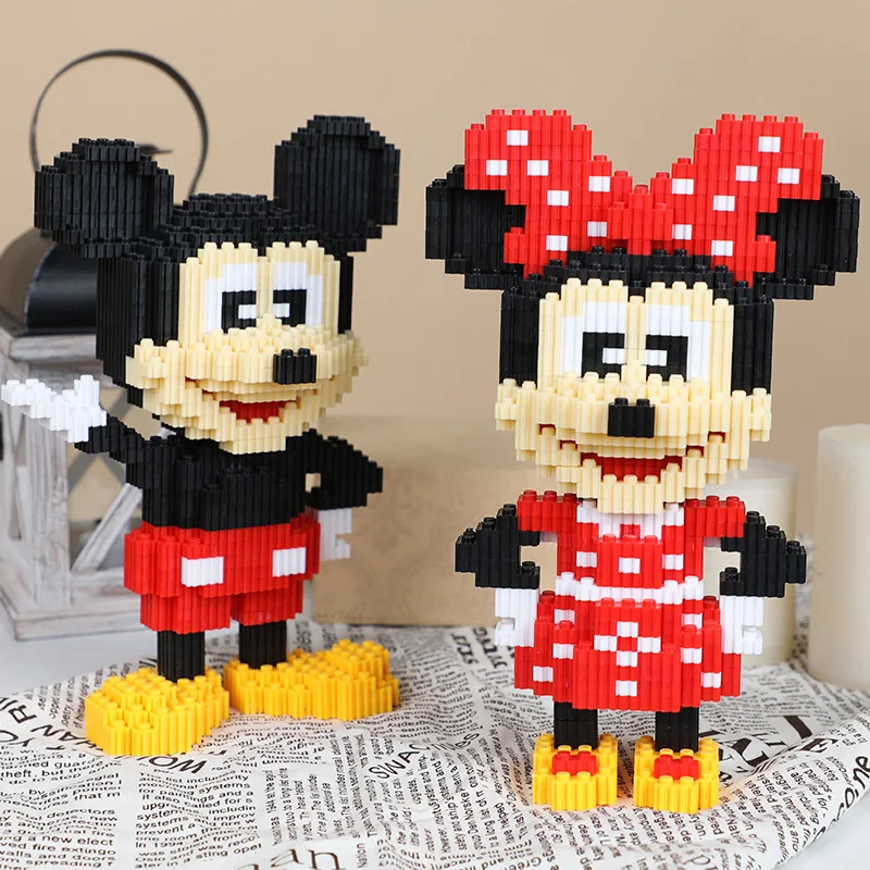 Disney Story Cartoon Mini Block Mickey And Minnie Micro Bricks ...