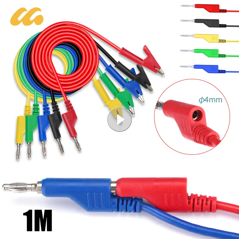 Banana-To-Banana-Plug-Test-Lead-Kit-High-voltage-Power-Clamp-For ...
