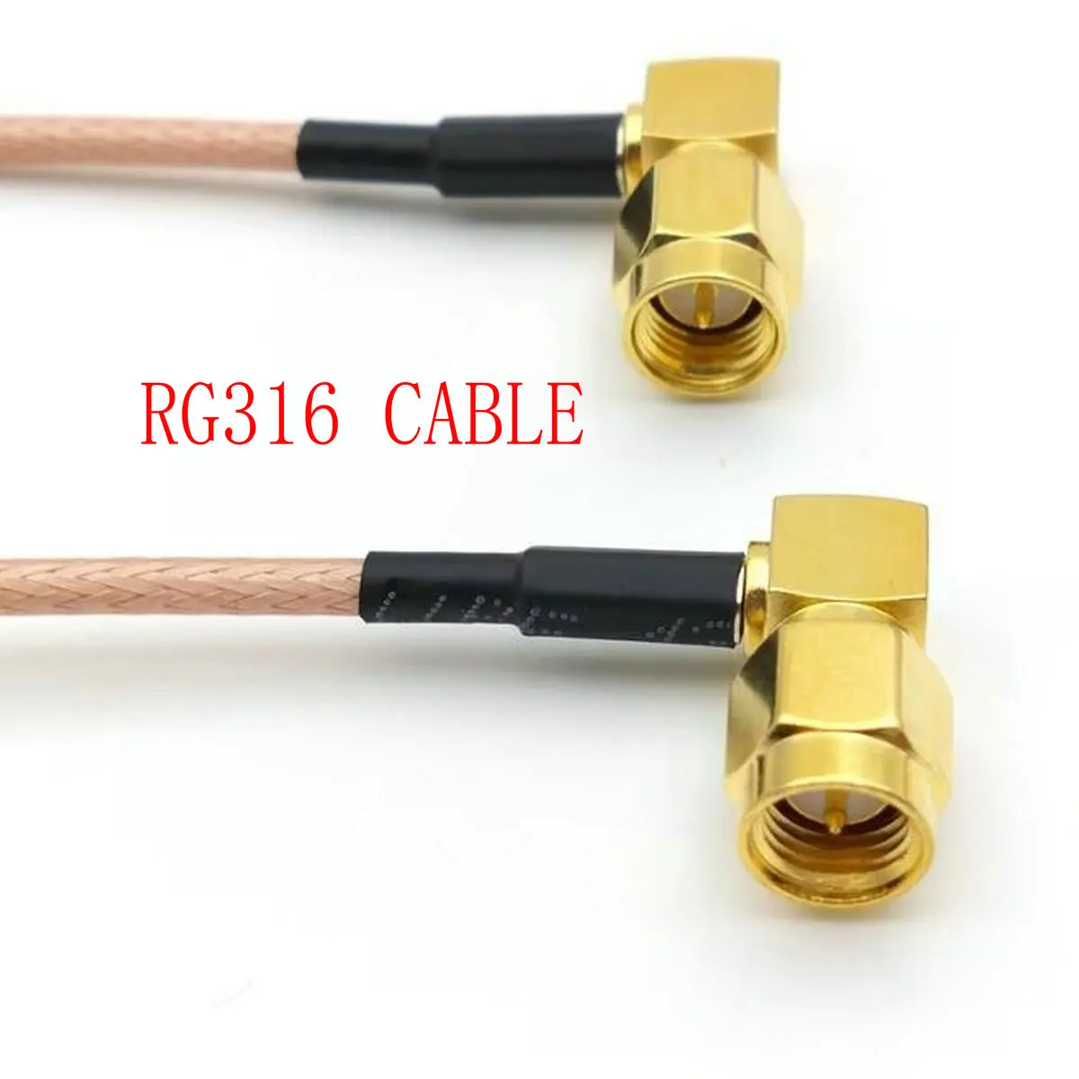 100PCS SMA right angle male to SMA right angle male Pigtail Jumper ...