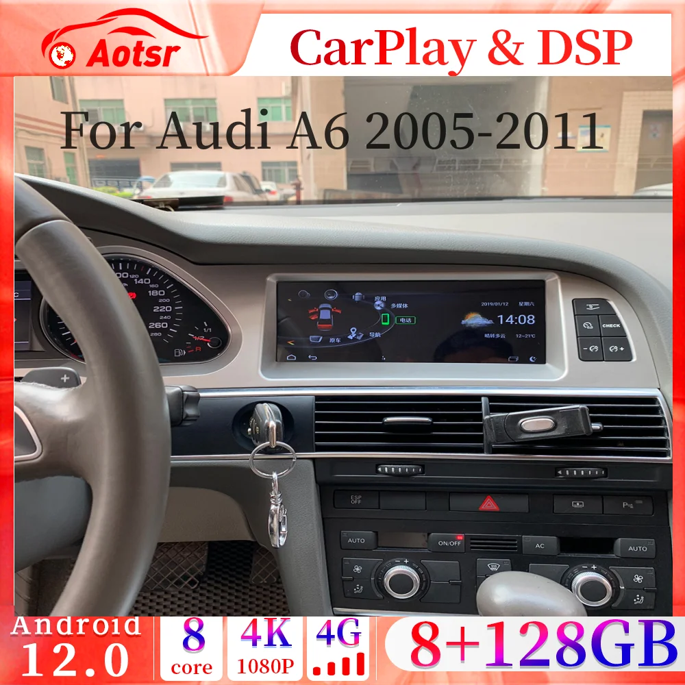 Android-12-0-8-256GB-AutoRadio-For-Audi-A6-2005-2011-Car-Radio ...