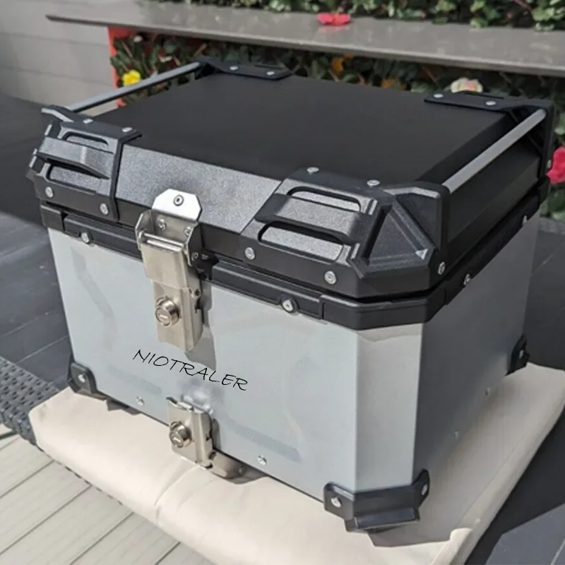 45L-Motorcycle-Rear-Top-Box-Aluminium-Alloy-Tail-Carrier-Luggage ...