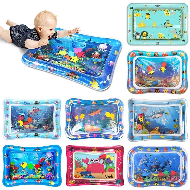 36-Designs-Baby-Kids-Water-Play-Mat-Inflatable-PVC-Infant-Tummy-Time ...