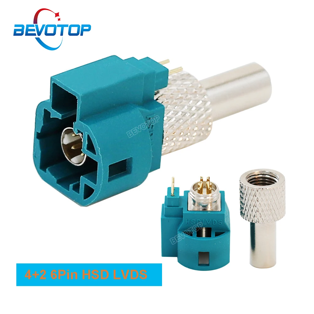 4-2-6Pin-HSD-LVDS-Connector-Water-Blue-Code-Z-Straight-Male-Plug-100 ...