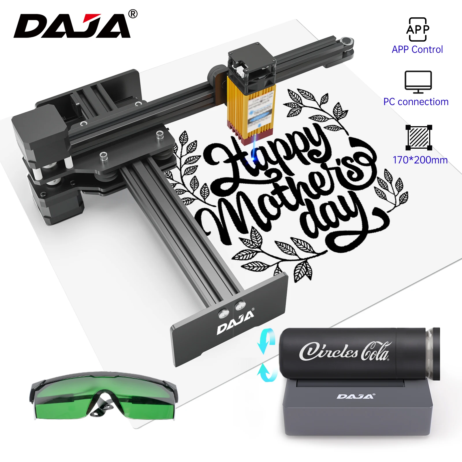 DAJA-Laser-Engraver-CNC-Machine-DIY-Portable-Laser-Engraving-Machine ...