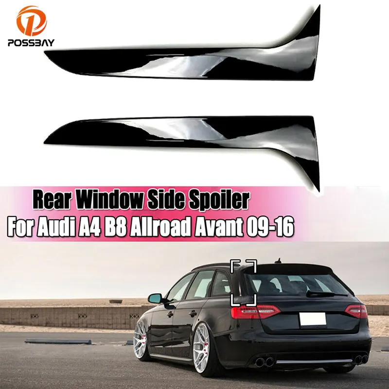 Car Rear Window Spoiler Side Wing Trim for Audi A4 B8 Allroad Avant ...