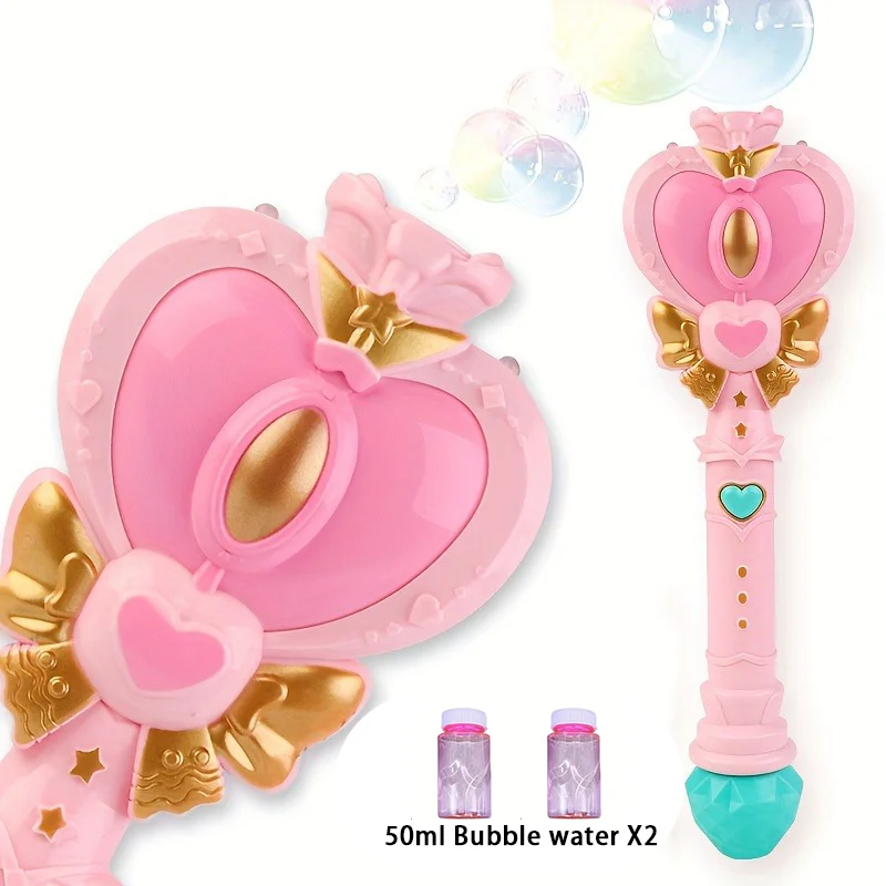 Magic Wand Bubble Machine with Solution for Boys and Girls Toy Bubble ...
