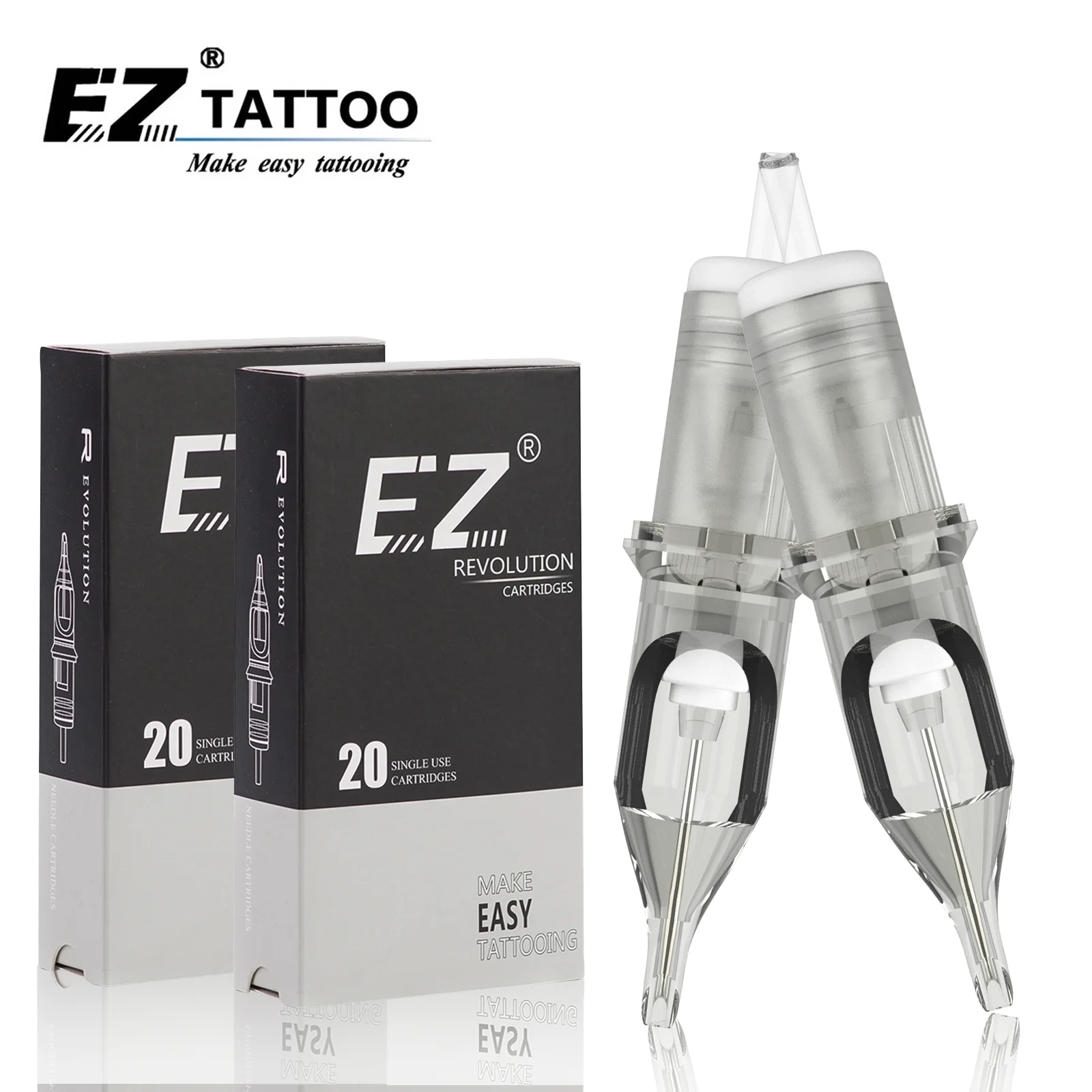 EZ-Tattoo-Needles-Revolution-Cartridge-Round-Liner-10-0-30mm-needle-RC1003RL-RC1005RLRC1007RL ...