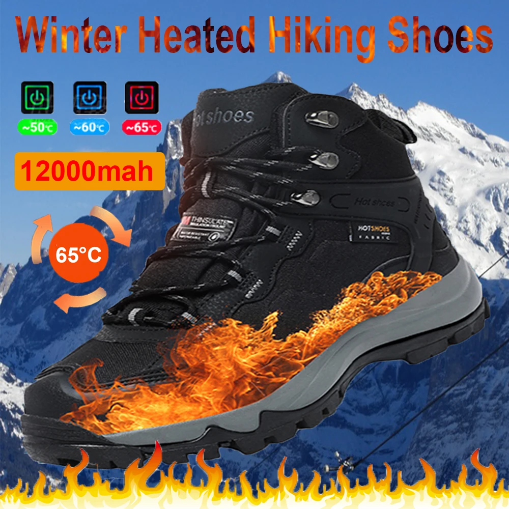 Winter-Heated-Shoes-10000mAh-Battery-Thermal-Shoe-Men-s-Women-s-Heating ...