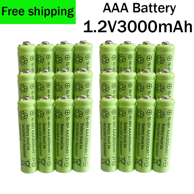 100-New-Original-2023Bestselling-AAABattery-1-2V3000mAh-Ni-MH ...