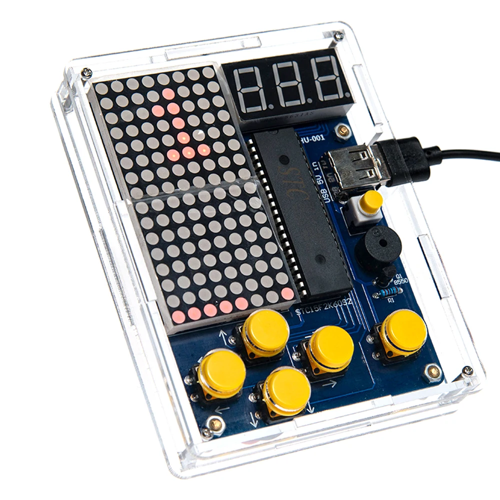 DIY-Pixel-Game-Maker-Kit-Electronics-DIY-Soldering-Project-Practice ...