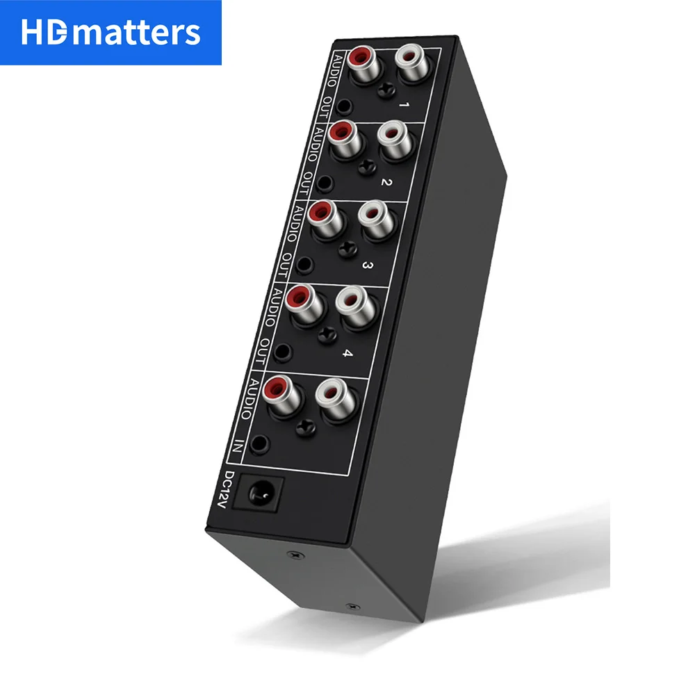 Audio-Splitter-1-in-4-out-RCA-L-R-Aux-Stereo-Audio-splitter-1X4-Audio ...