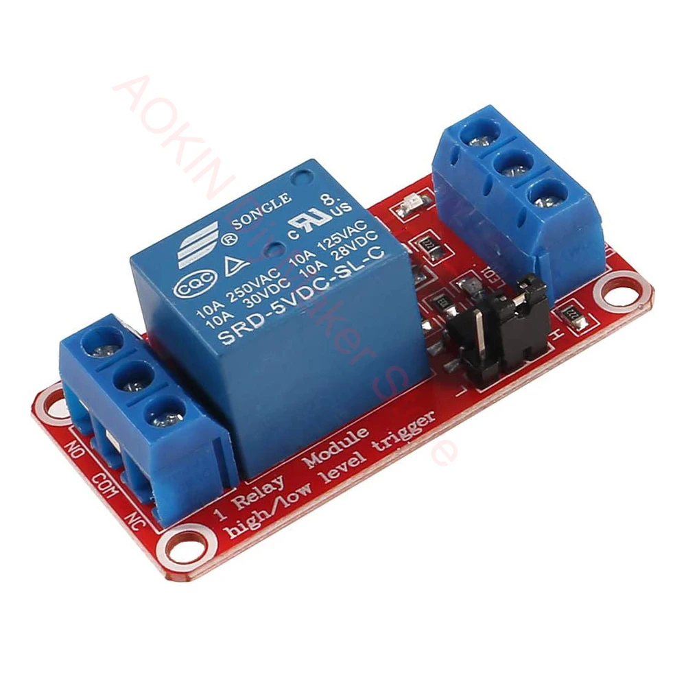 5V/12V One Channel Relay Module Relay Switch with OPTO Isolation High ...