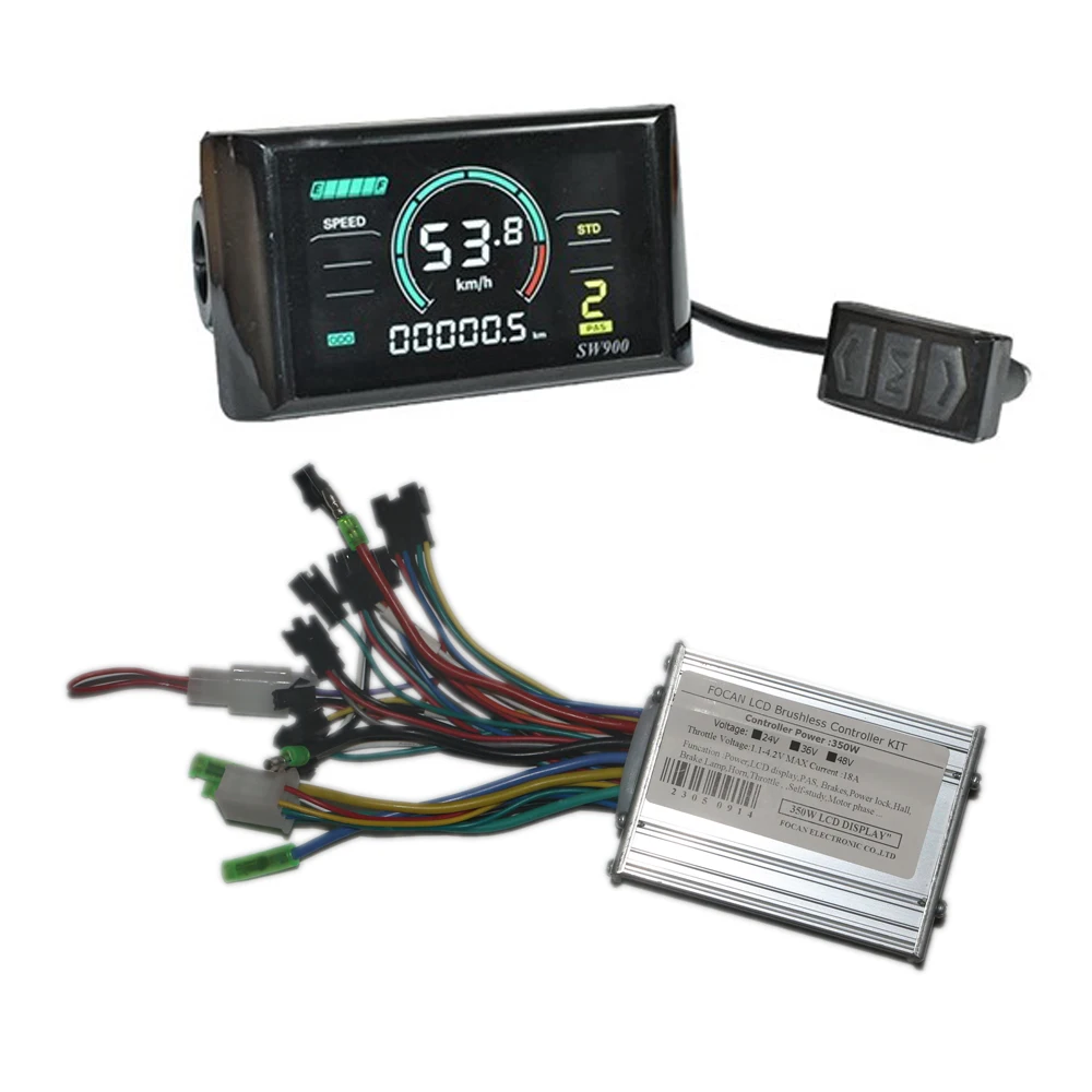 SW900-Colour-Screen-Ebike-LCD-Display-24V-36V-48V-60V-LCD-Meter-Panel ...