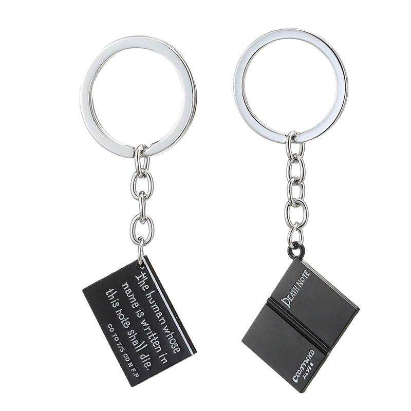 Anime Death Note Keychain Black Notes Book Pendant Keyrings Men Women ...