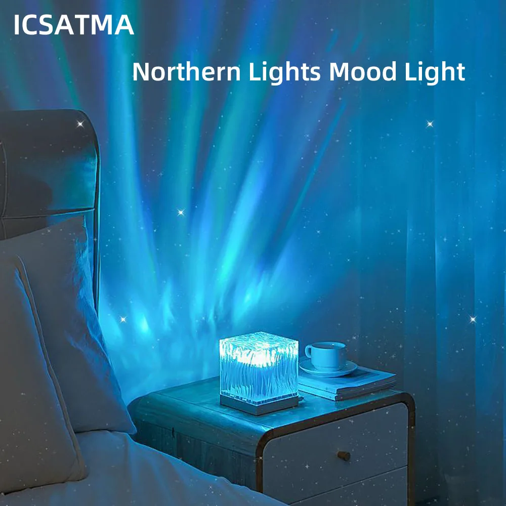 New-Northern-Light-Starry-Sky-Projector-Lamp-Ocean-Projector-Lamp-Bar ...