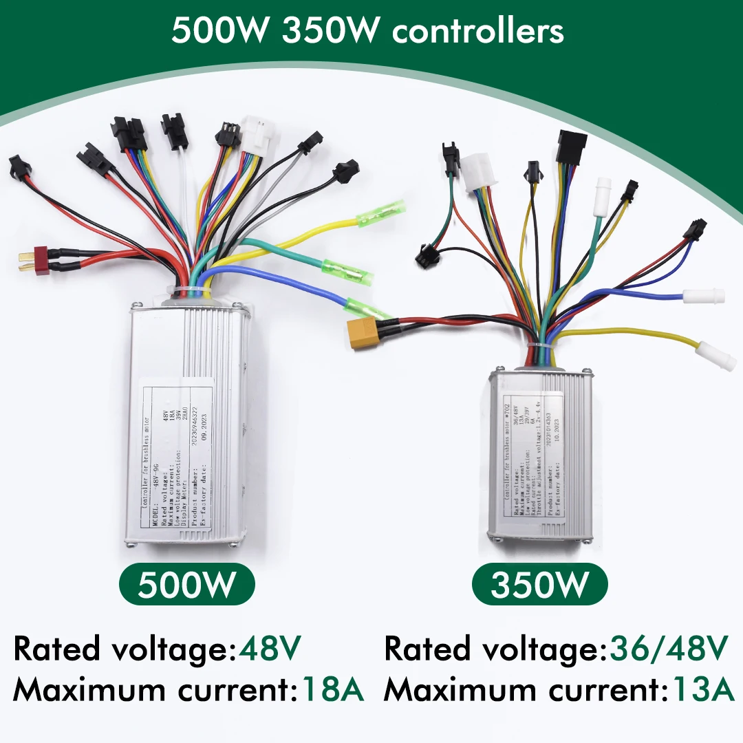 36V-48V-350W-500W-E-bike-Scooter-Brushless-Motor-Controller-For ...