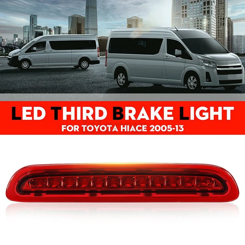 3RD-Red-12-LED-Rear-Tail-Stop-Light-High-Mount-Lamp-For-Toyota-Hiace ...