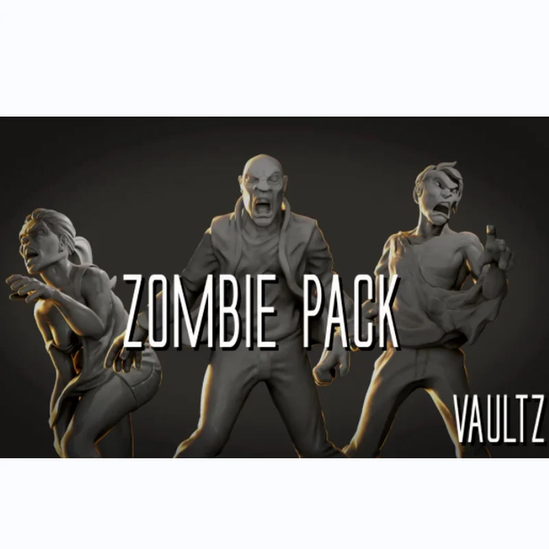 1/35 scale height 50mm zombie resin doll attack state figure model kit ...