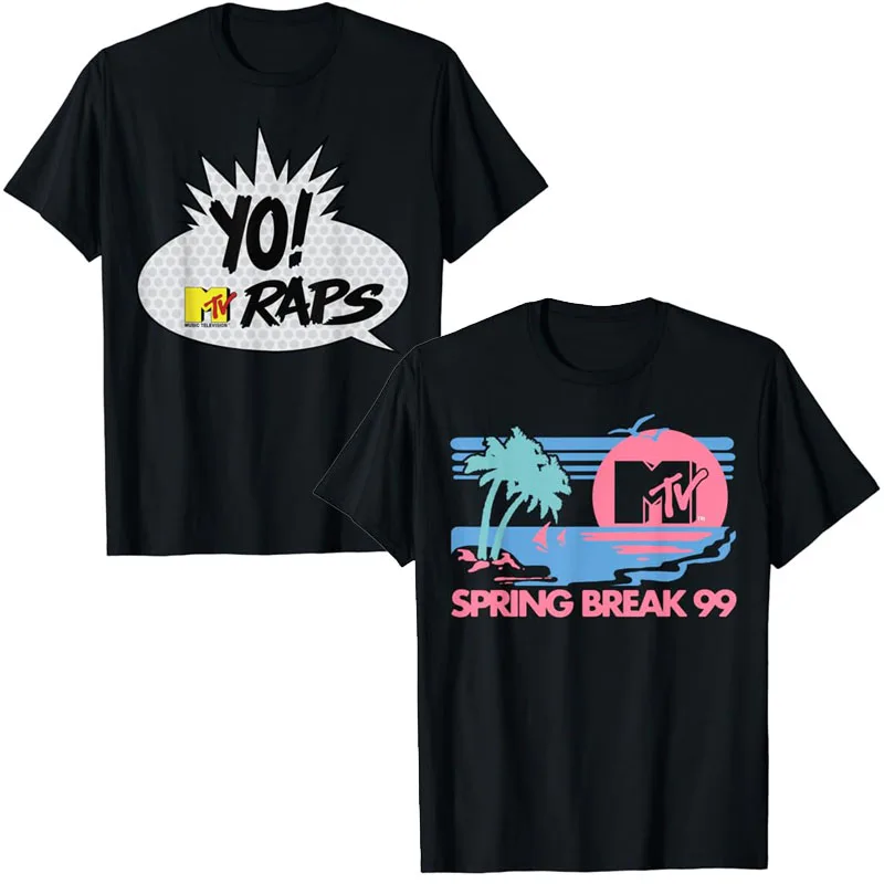 MTV YO! MTV Raps Comic Book Talk Bubble T-Shirt MTV Pastel Colors Beach ...