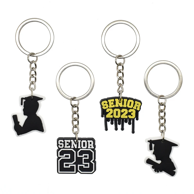 1PCS 2023 Graduation Gifts Keychain Senior PVC Keychain Student ...
