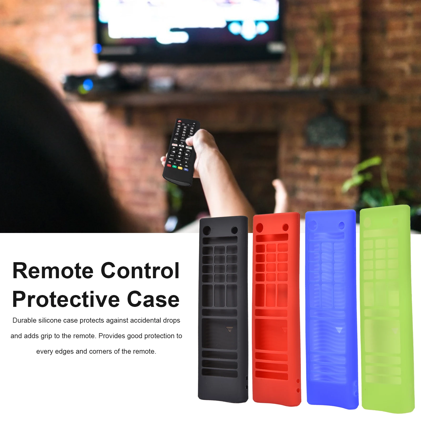For-Smart-TV-Remote-Control-Silicone-Case-Protective-Cover-Holder-Skin ...