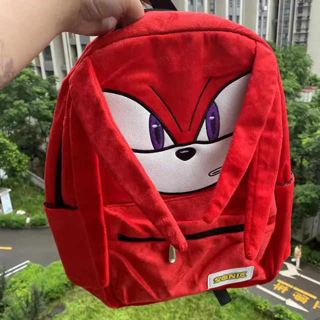 Sonic The Hedgehog Plush Backpack Knuckles Red | ubicaciondepersonas ...