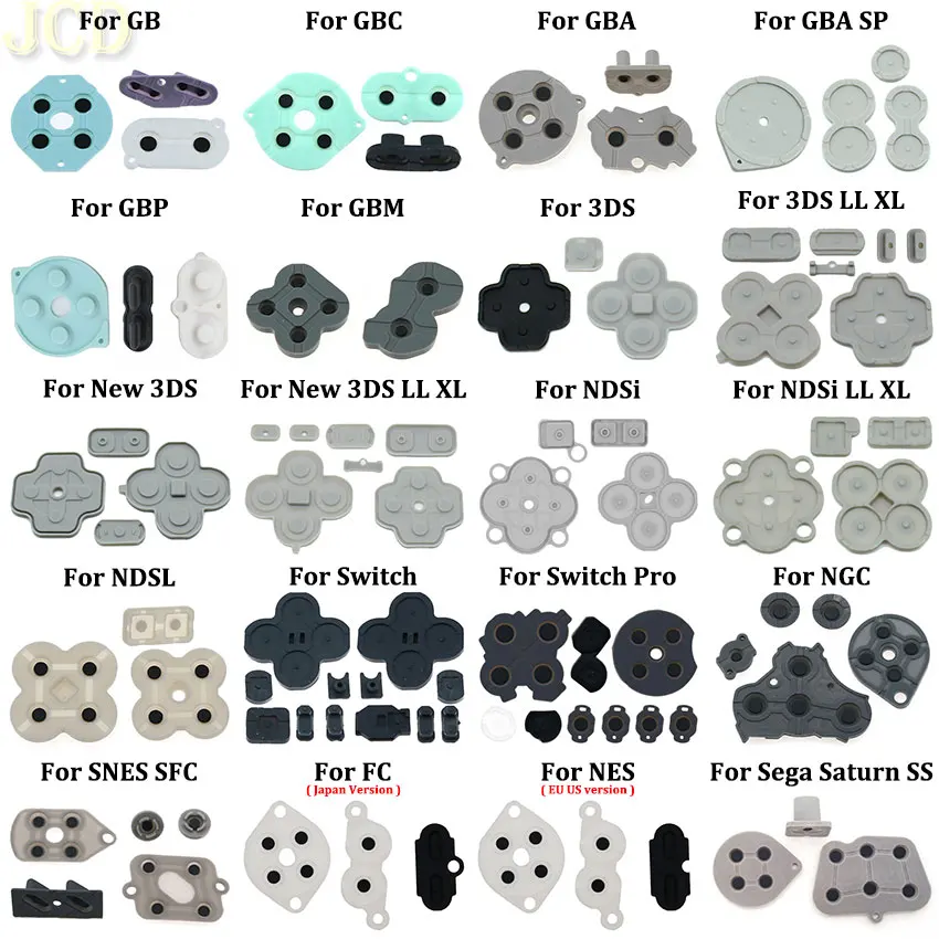 JCD-botones-conductores-de-goma-de-silicona-A-B-D-Dad-para-GB-GBA-SP ...