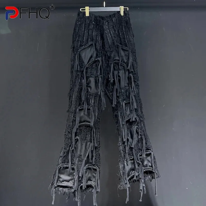 PFHQ-Heavy-Industry-Men-s-Flare-Jeans-Three-Dimensional-Pockets-High ...