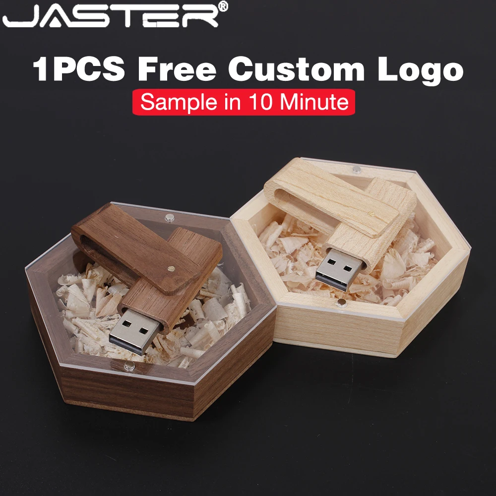 Wooden-Box-USB-Flash-Drive-128GB-1-PCS-Free-Custom-Logo-Pen-Drive-64GB ...