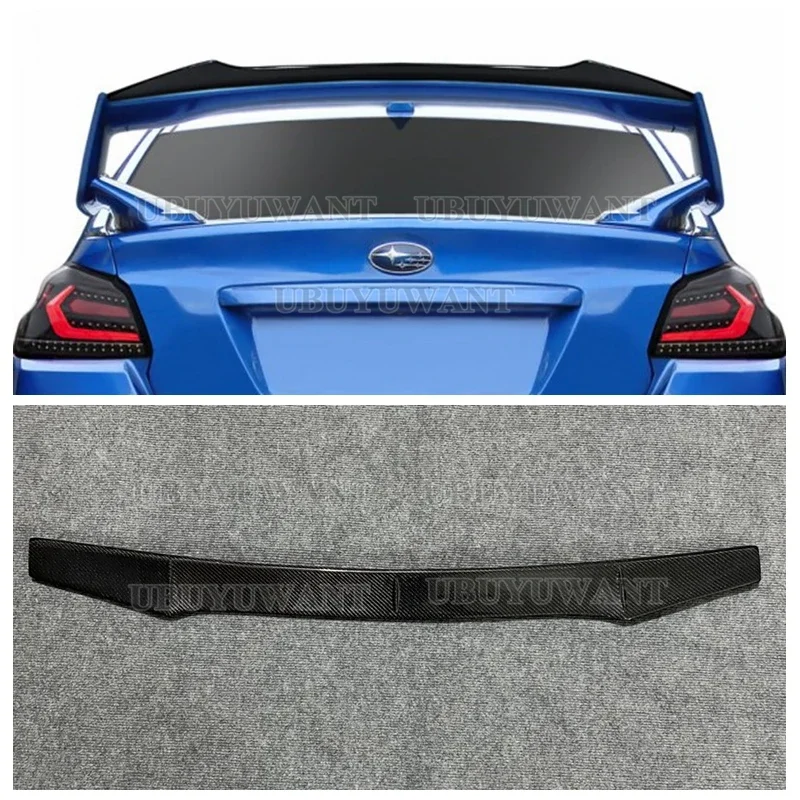 Real-Carbon-Fiber-CAR-Rear-WING-Trunk-Lip-Spoiler-FOR-Subaru-WRX-STI ...
