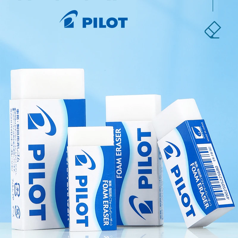 3/5Pcs Japan PILOT Foam Eraser Large Strong Wipe Clean Student ...