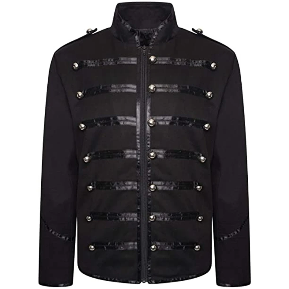 Top-Men-s-Coat-Holiday-Vacation-Red-Autumn-Steampunk-Black-Vacation ...