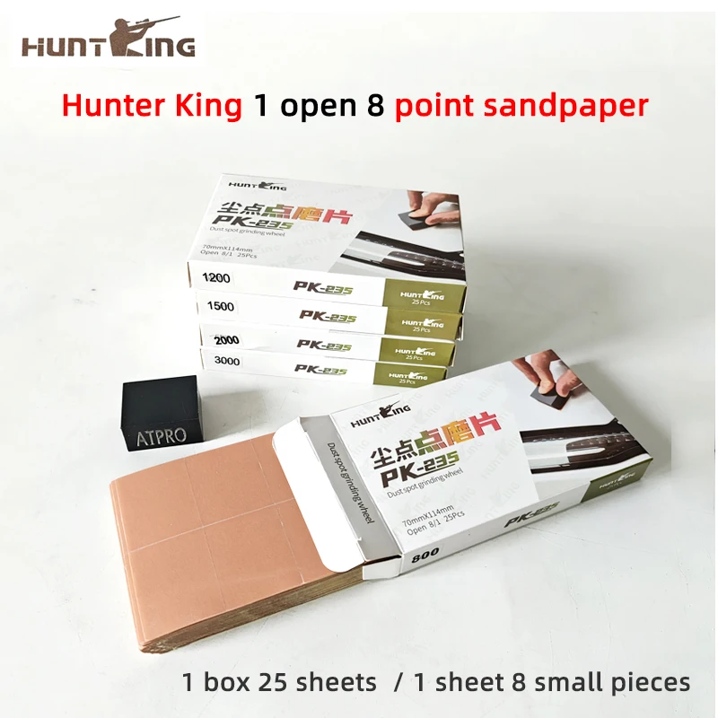 HUNTING 1 Open 8 Stickers Sandpaper Car Polishing Spot Grinding Spot ...