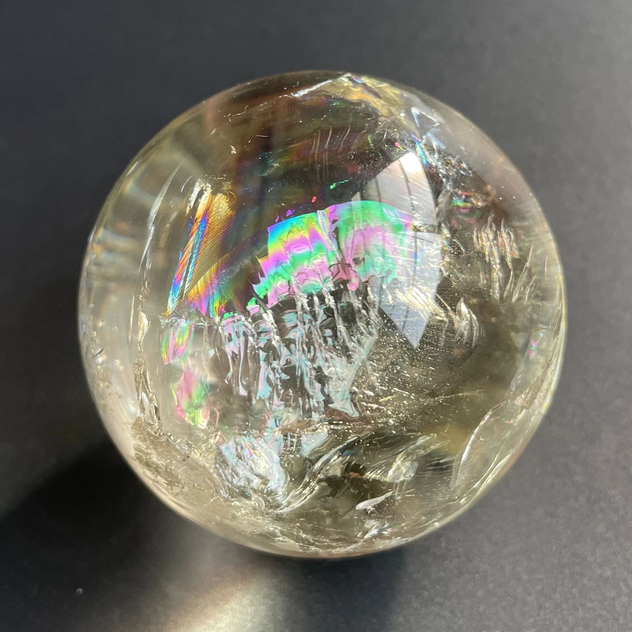 253g-Natural-Stone-Citrine-Crystal-Ball-Rainbow-Quartz-Sphere-Polished ...