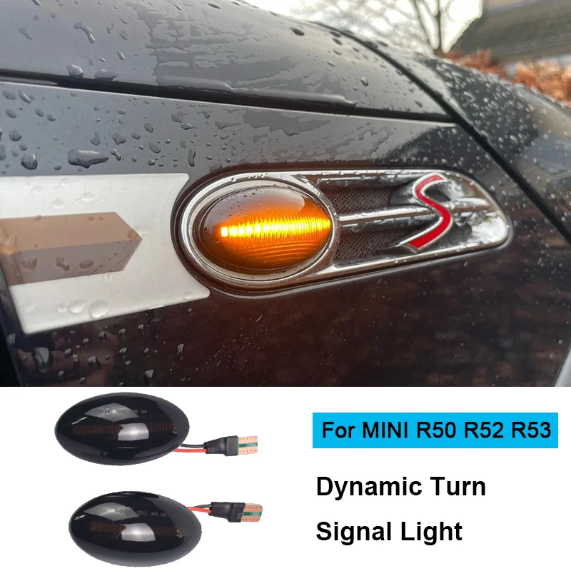 For-MINI-Cooper-R50-R53-2002-2006-Dynamic-LED-Turn-Signal-Flowing-Side ...