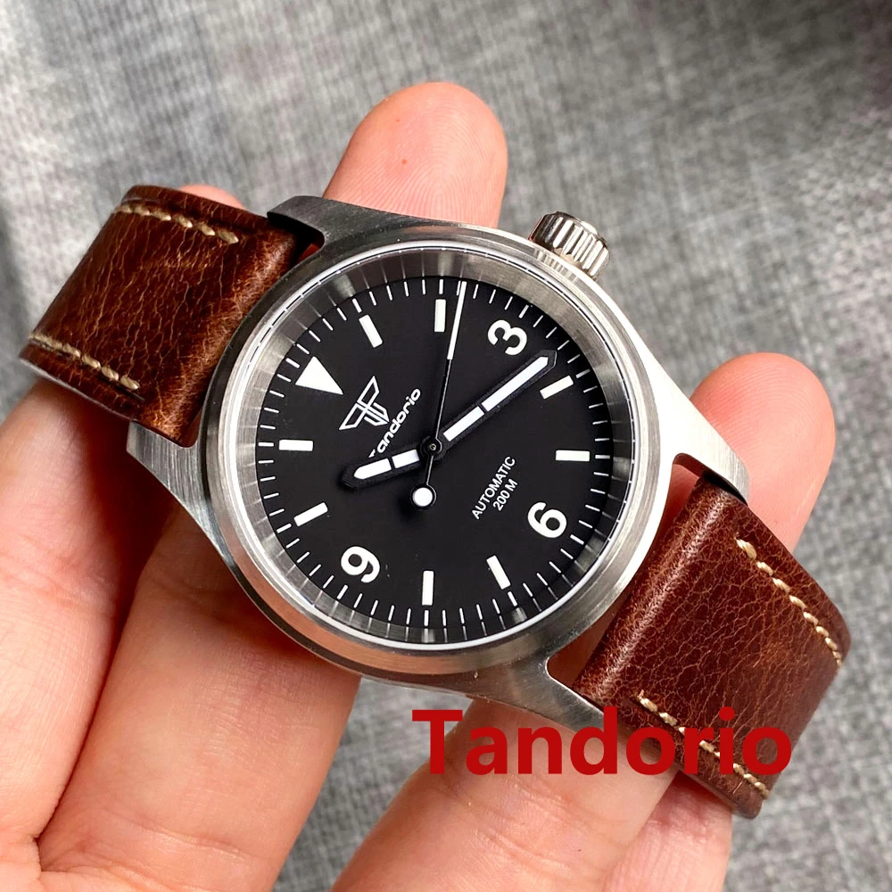 36mm Mens Watch Small | 36mm Mechanical Watch | Tandorio Pilot Watch | 36 Mm Pilot Watch ...